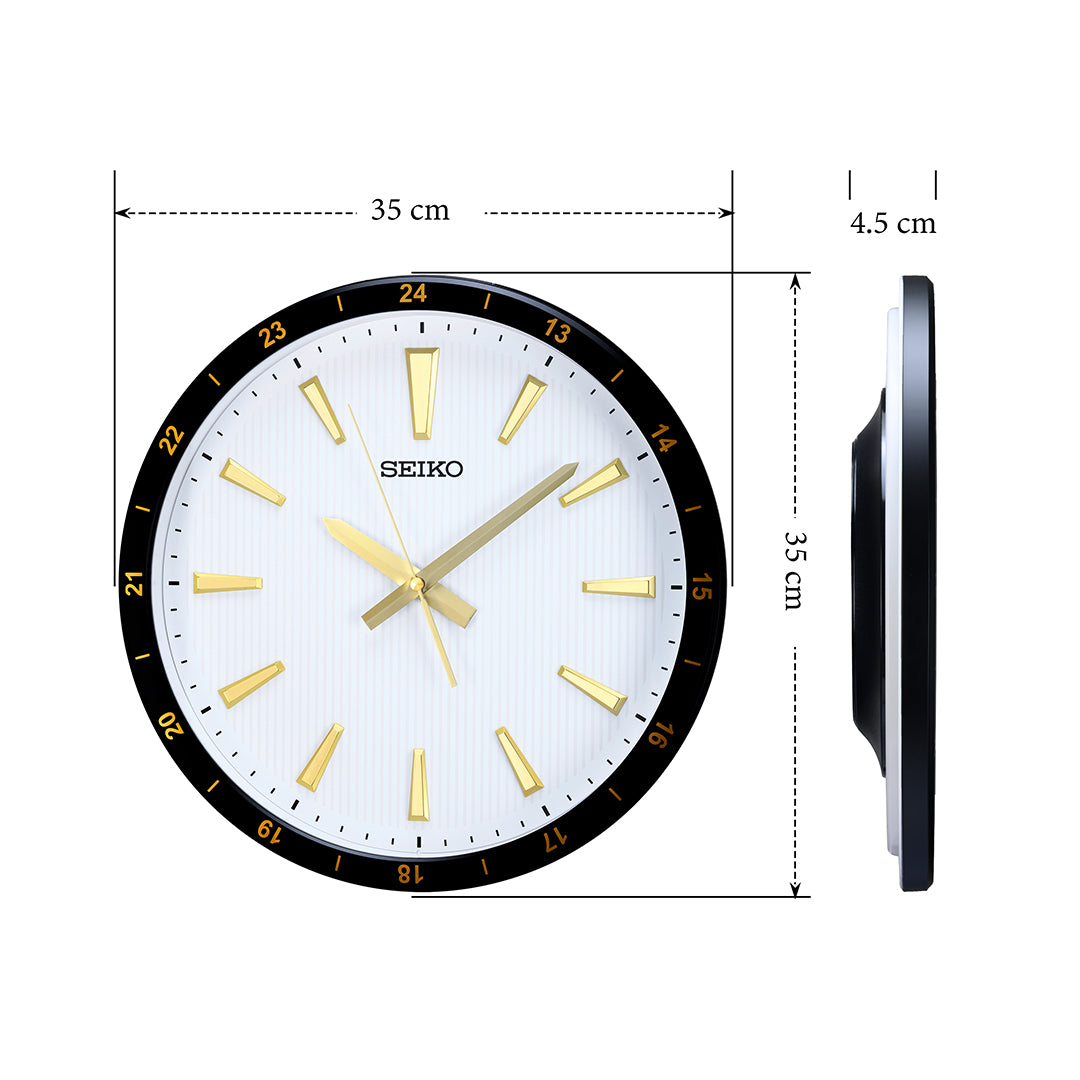 QXA802G White Dial Decor Clock – SEIKO CLOCKS INDIA