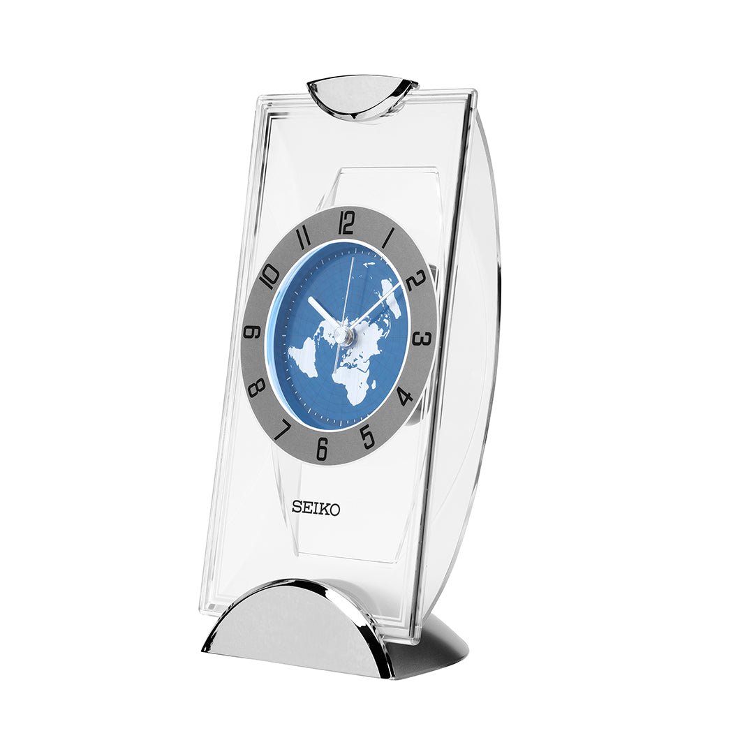 QXG152S Peacock Blue Dial World Desk Clock – SEIKO CLOCKS INDIA