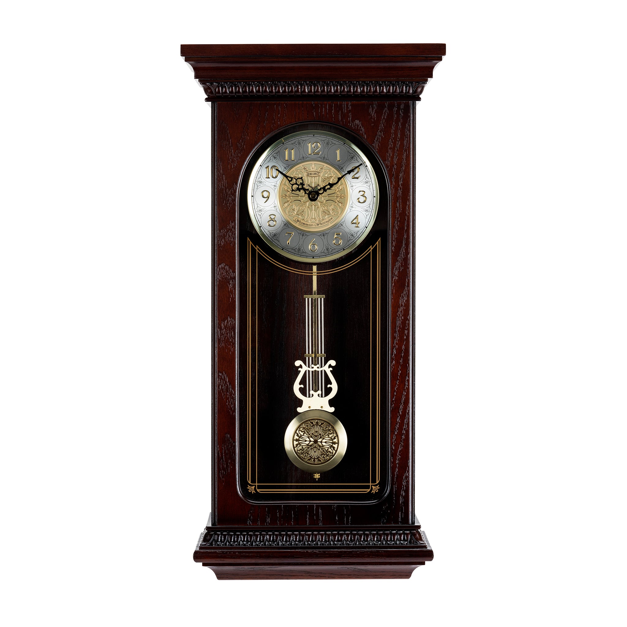 SEIKO ONLINE STORE QXH008B Oak Wood Pendulum Clock – SEIKO CLOCKS INDIA
